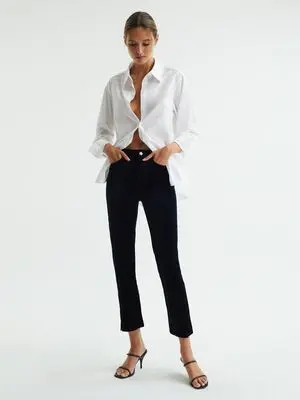 Paige Cindy Twisted Seam Velvet Jeans