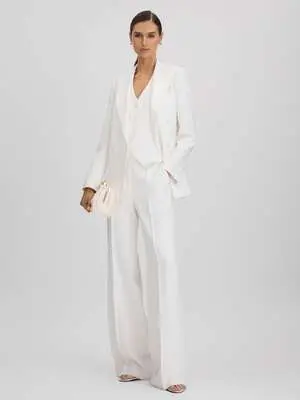 REISS Sienna Crepe Waistcoat