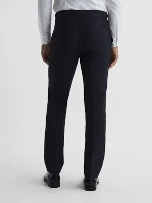 REISS Poker Standard Trim Modern Fit Tuxedo Trousers