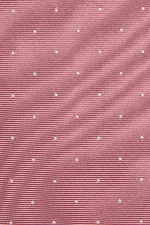 REISS Liam Polka Dot Silk Neck Tie - Dark Pink