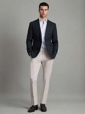 REISS Dunn Single Breasted Wool Suit Slim Fit Blazer