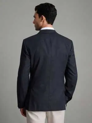 REISS Dunn Single Breasted Wool Suit Slim Fit Blazer