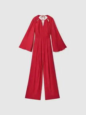 REISS Tania Flared Sleeve Jumpsuit