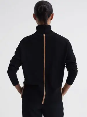 REISS Alexis Wool Blend Roll Neck Jumper