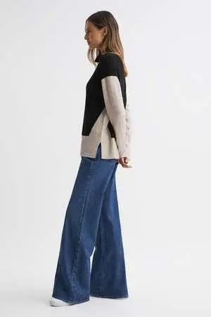 REISS Alexis Wool Blend Roll Neck Jumper