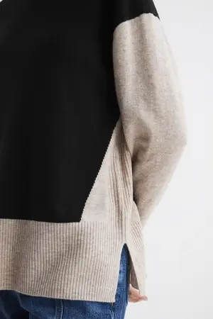 REISS Alexis Wool Blend Roll Neck Jumper