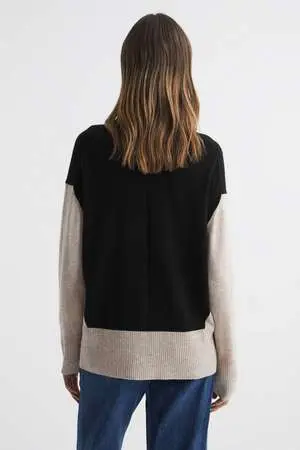 REISS Alexis Wool Blend Roll Neck Jumper