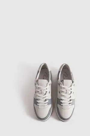 REISS Astor Leather Trainers