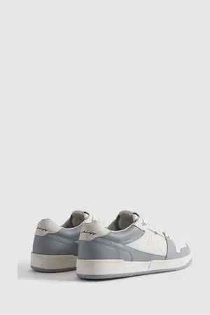 REISS Astor Leather Trainers