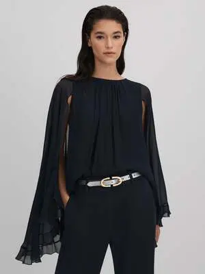 REISS Francesca Cape-style Top