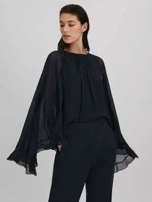 REISS Francesca Cape-style Top