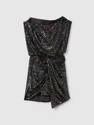 Halston Tyler Sequin Mini Dress
