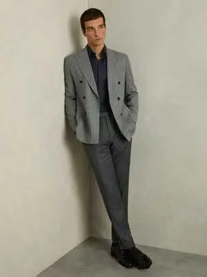 REISS Kiana Slim Fit Cotton Blend Shirt
