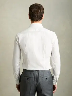 REISS Kiana Slim Fit Cotton Blend Shirt