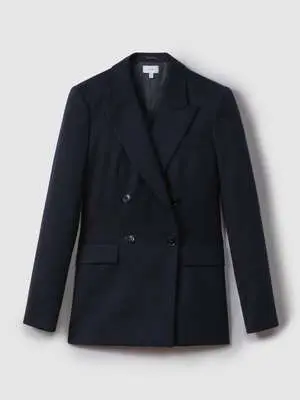 REISS Harley Wool Blend Double-breasted Blazer