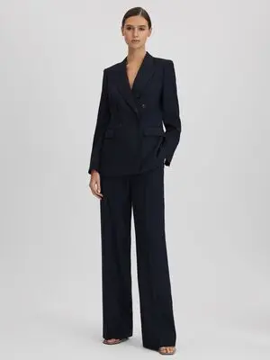 REISS Harley Wool Blend Double-breasted Blazer
