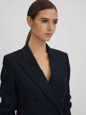 REISS Harley Wool Blend Double-breasted Blazer