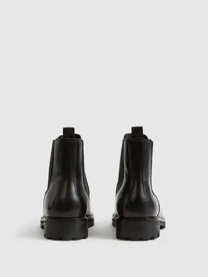 REISS Chiltern Leather Chelsea Boots