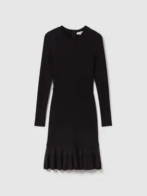 REISS Teagan Knitted Mini Dress