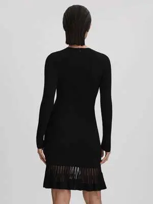 REISS Teagan Knitted Mini Dress