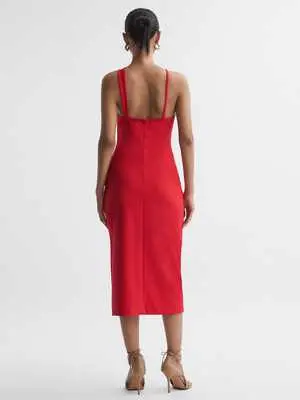 REISS Halle Bodycon Midi Dress