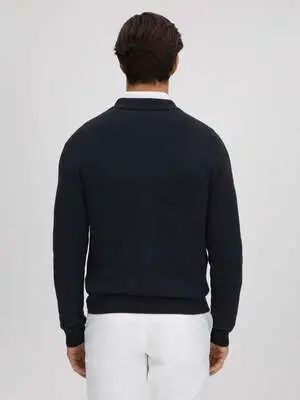 REISS Kiedler Ribbed Wool Cardigan