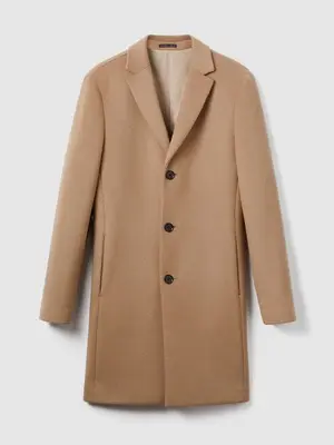 REISS Gable Wool Blend Epsom Overcoat