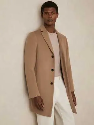 REISS Gable Wool Blend Epsom Overcoat