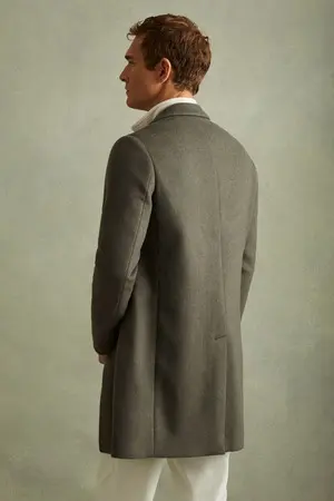 REISS Gable Wool Blend Epsom Overcoat