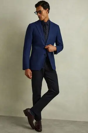 REISS Amalfi Leather Double Monk Strap Shoes