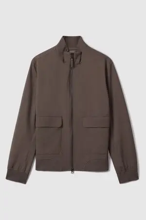 REISS Rufus Funnel Neck Jacket