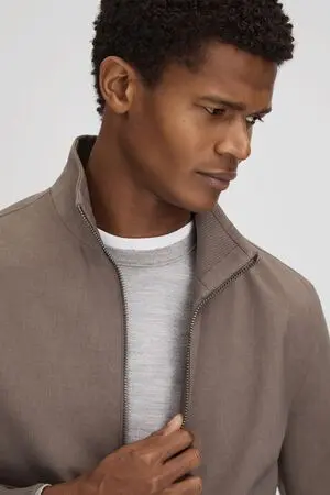 REISS Rufus Funnel Neck Jacket