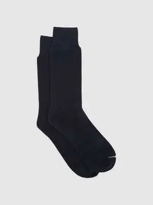 REISS Alers Terry Towelling Socks - Navy