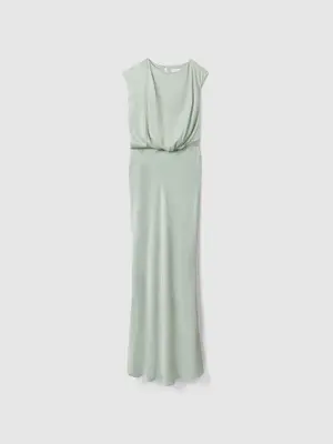 REISS Rupa Draped Maxi Dress