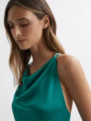REISS Malia Cowl Neck Jumpsuit