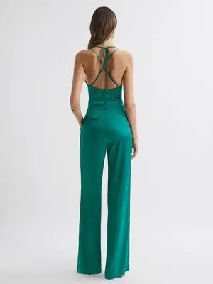 REISS Malia Cowl Neck Jumpsuit