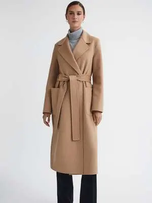 REISS Long Wool-blend Coat
