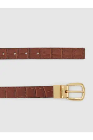 REISS Madison Reversible Leather Belt