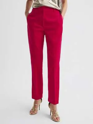 REISS Rosa Velvet Tapered Trousers