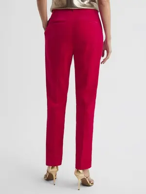 REISS Rosa Velvet Tapered Trousers