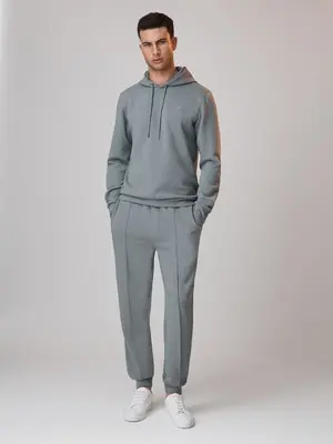 REISS X Mclaren F1 Team Monzax Mclaren F1 Team Mclaren F1 Interlock Jersey Drawstring Joggers - Sage