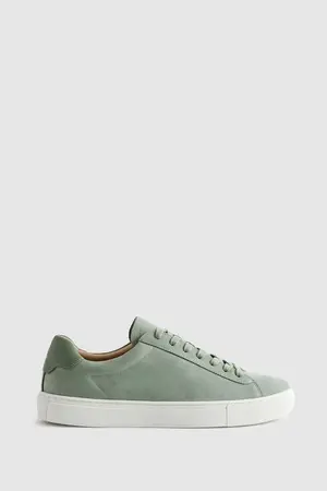 REISS Finley Leather Trainers