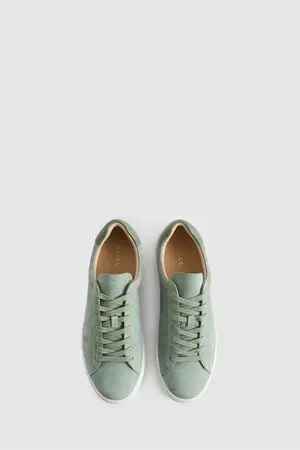 REISS Finley Leather Trainers