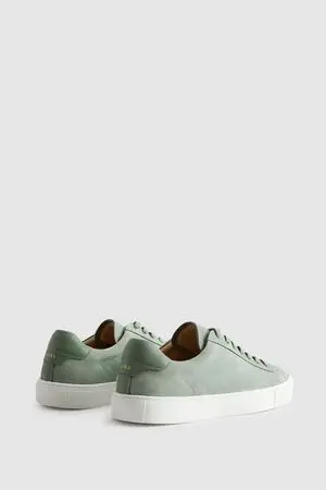 REISS Finley Leather Trainers