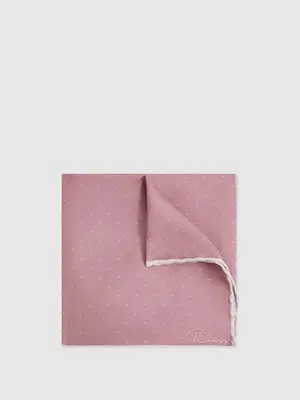 Men's Pink Pocket Squares