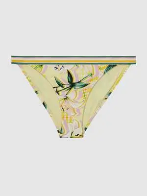 REISS Faye Floral Print Bikini Bottom