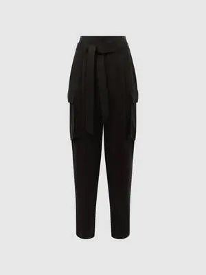 REISS Joanie High-rise Utility Trousers