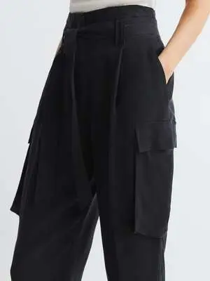 REISS Joanie High-rise Utility Trousers