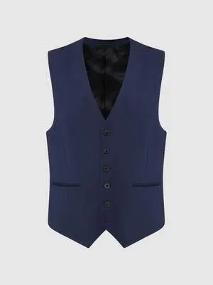 REISS Slim-fit Wool-blend Waistcoat