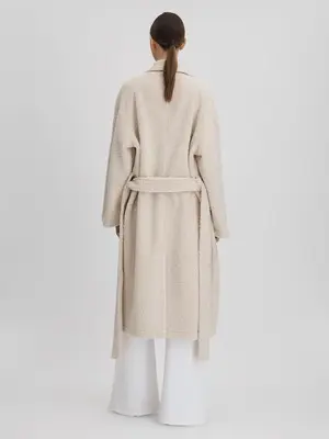 Good American Oversized Sherpa Trench Coat